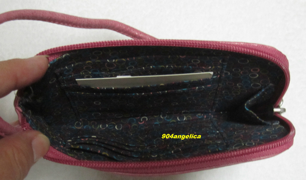 Fossil Candy Love Leather Zippered Wristlet Pink NWT | eBay