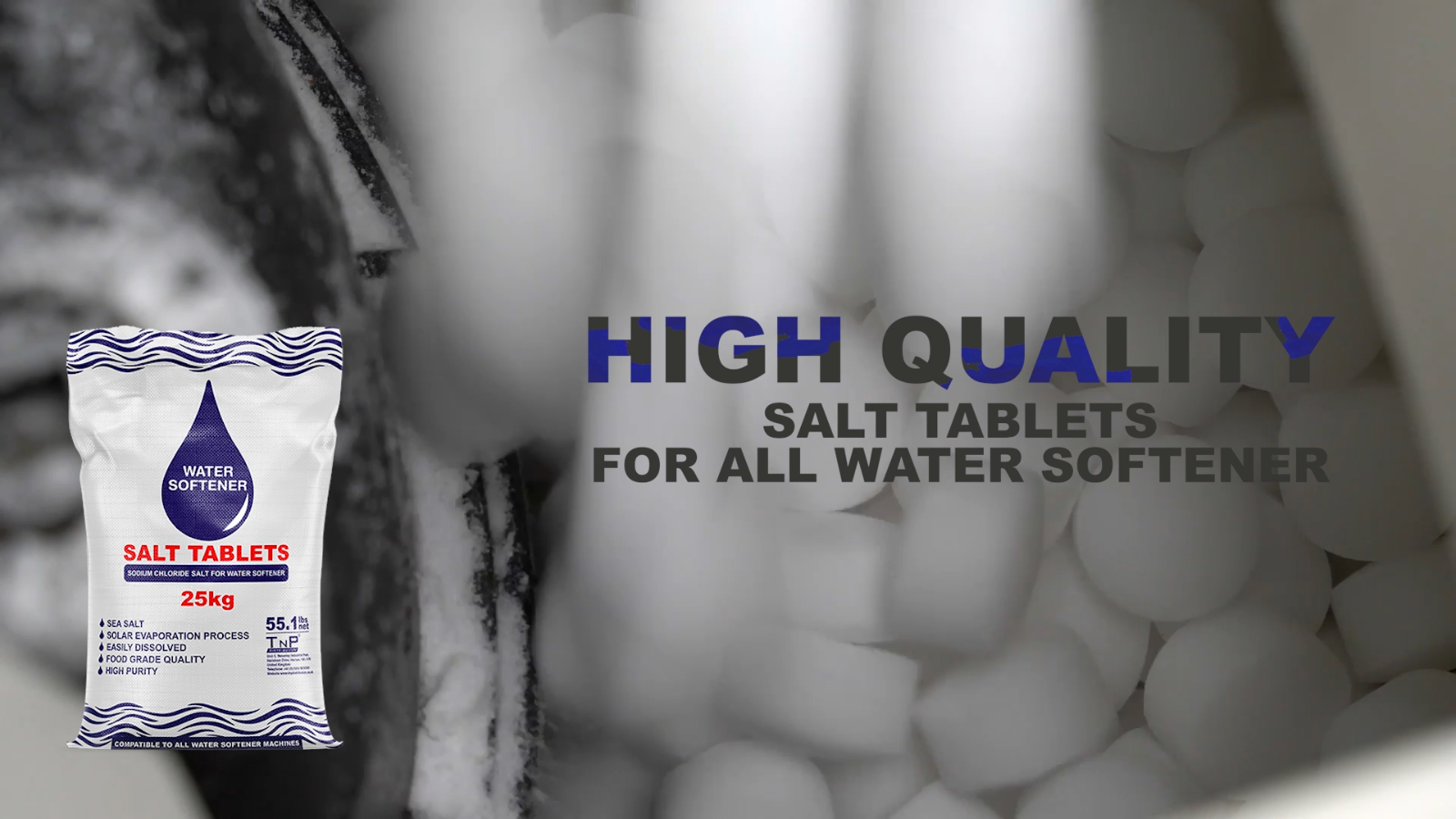 Water Softener Salt Tablets 25KG Bag COLLECTION Water Purifier FCC Food ...
