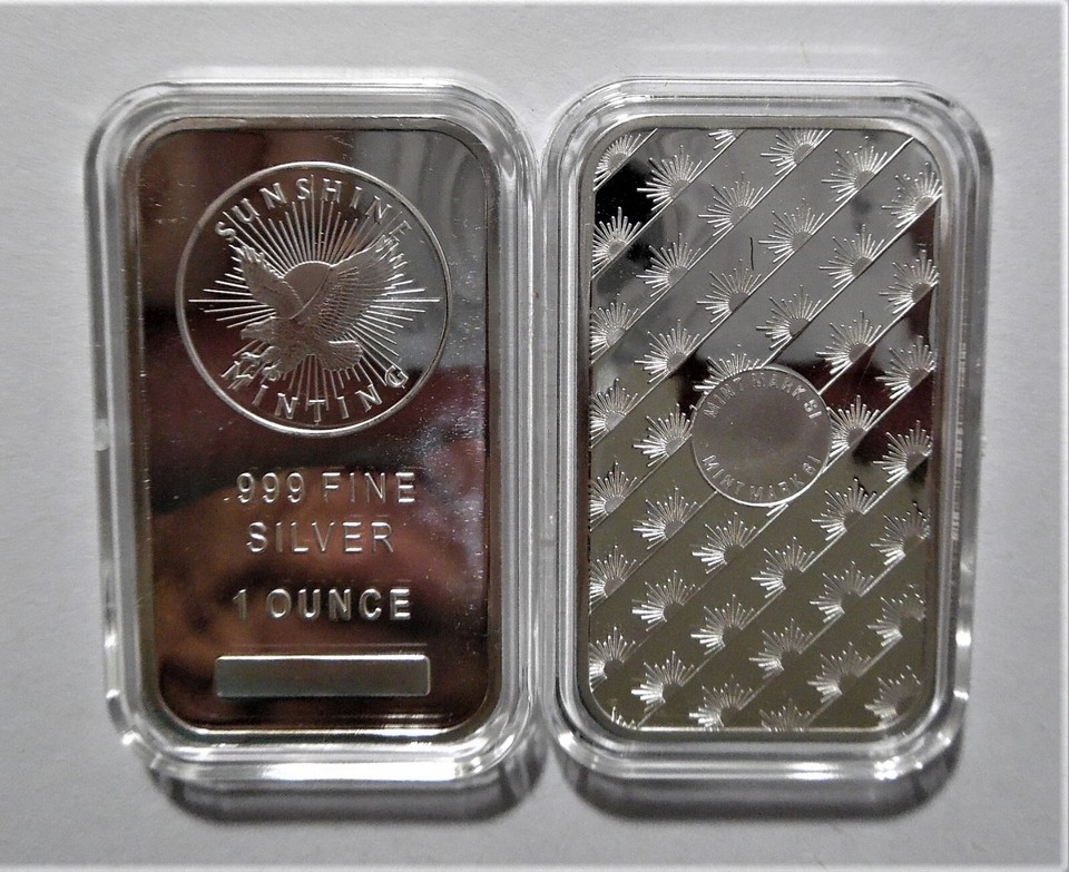 20 x 1 oz SUNSHINE EAGLE .999 UNC SILVER BARS! ~ SEALED IN VINYL ~ FREE ...