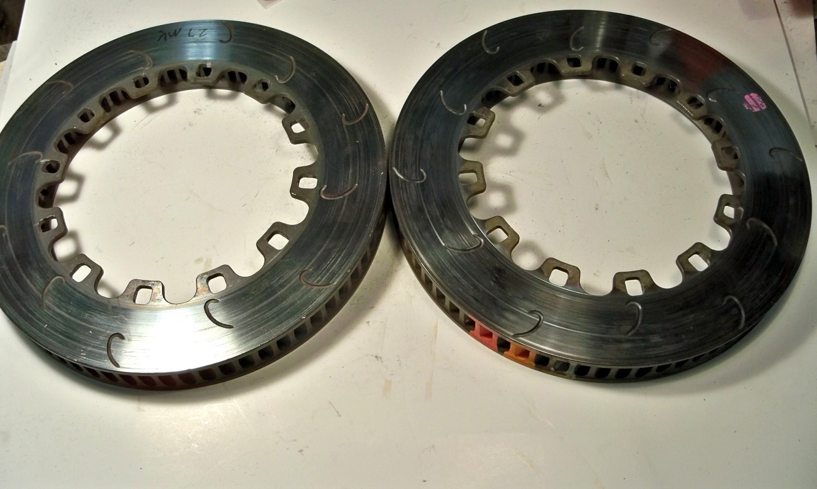 AP speedway front brake rotors CP4670 114 & 115 1 3/8" 12 bolt Nascar ...