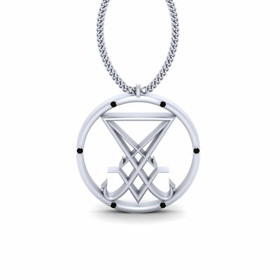 Solid 925 Sterling Silver Sigil Of Lucifer Locket Sigil Of Lucifer ...