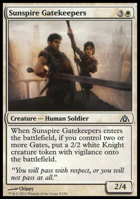 MTG Magic the Gathering Sunspire Gatekeepers (9/172) Dragon's Maze LP ...