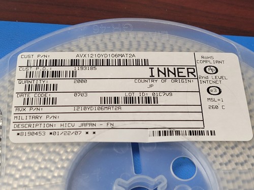 (25 PCS) 1210YD106MAT2A KGM32JR51C106MU AVX CAP CER 10UF 16V X5R 1210 ...