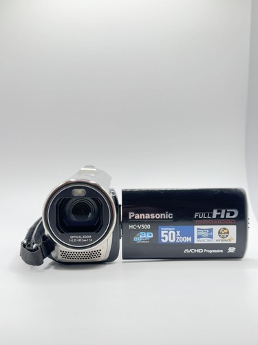 Panasonic HC-V500 Full HD 3D Ready Camcorder 50x Zoom Video Camera ...