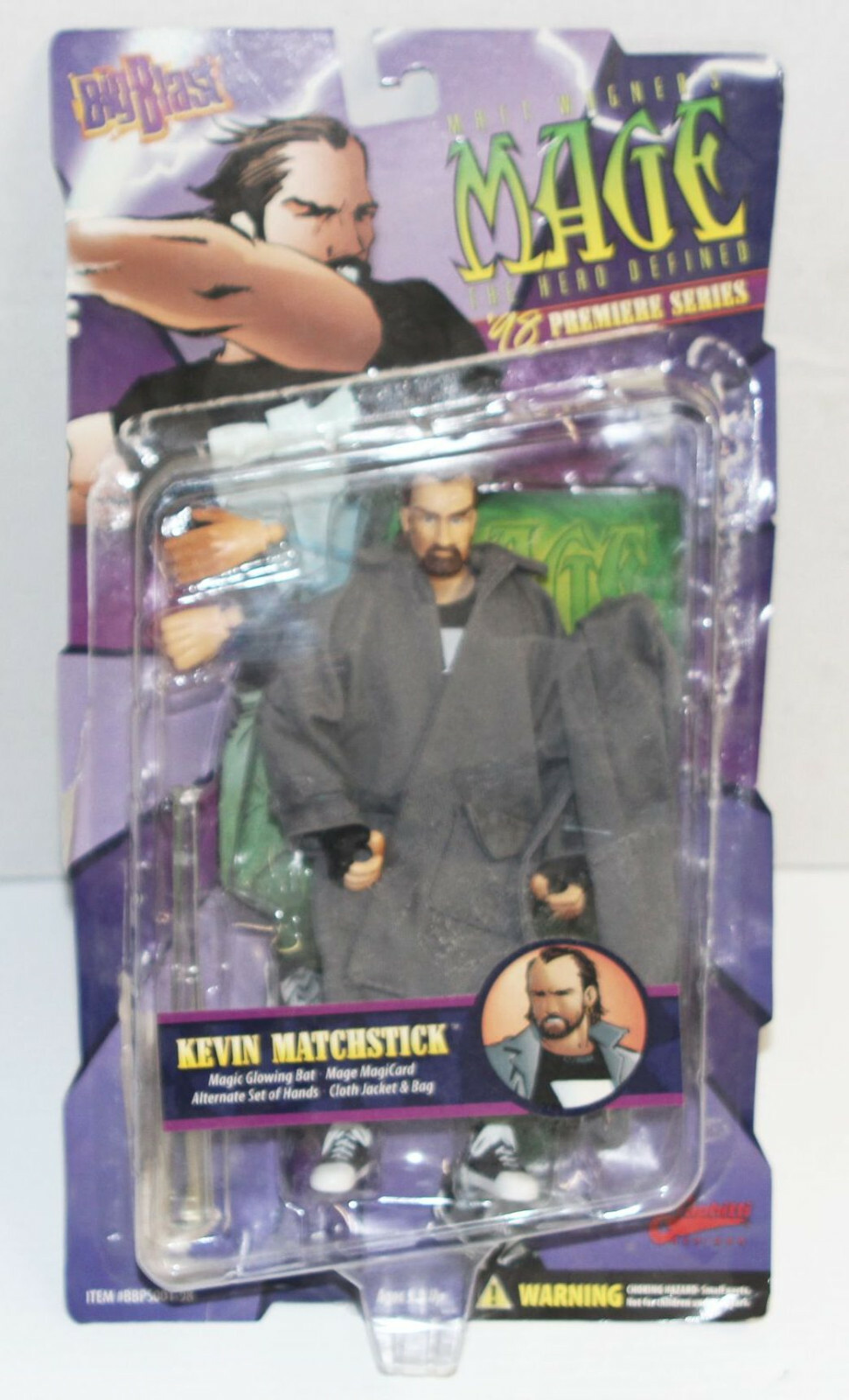 Matt Wagner's Mage Kevin Matchstick 8" Action Figure Big Blast 1998 ...