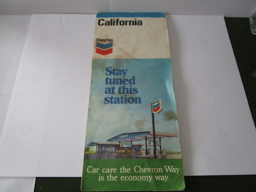 Vintage 1976 Chevron Road Map California | eBay