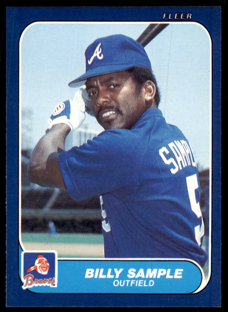1986 FLEER UPDATE BILLY SAMPLE ATLANTA BRAVES #U-102 | eBay