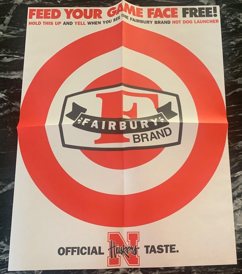 1997 Nebraska Cornhuskers Central Florida Football Program HOT DOG ...