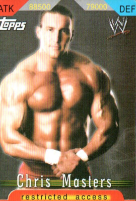 2006 Konami Insider Topps WWE Restricted Access Card Game Chris Masters ...