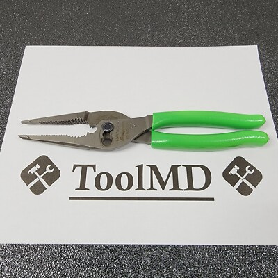 Snap-on Tools USA NEW GREEN 9" Talon Grip Long Nose Slip Joint Pliers ...