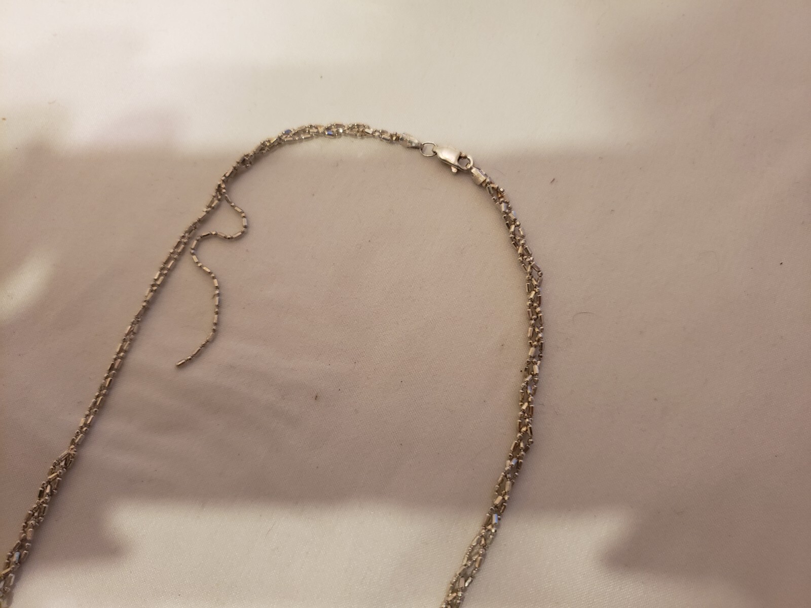 Sterling Silver 925 MD28V MEXICO Chain Necklace 22", NEEDS REPAIR, 9 ...