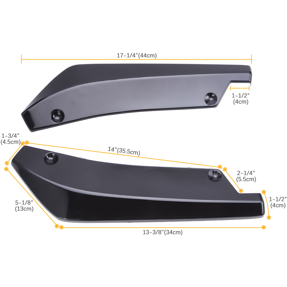 Glossy Front Bumper Lip Spoiler Splitter For Mercedes Benz C-Class C300 ...