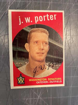 1959 TOPPS #246 J.W. PORTER WASHINGTON SENATORS BASEBALL CARD NM/MT | eBay
