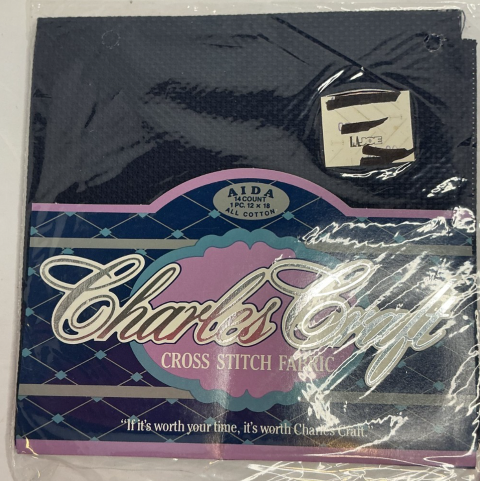 Charles Craft Cross Stitch Fabric 14 Count White 12 X 18 - 1 Pkg Choice ...