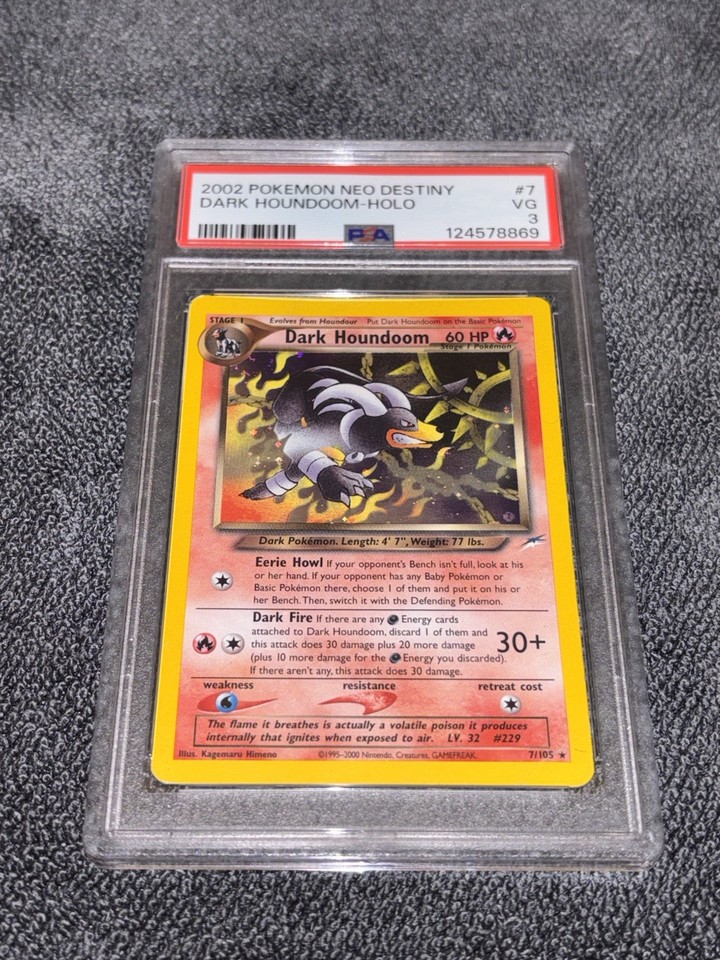 Pokemon Dark Houndoom Neo Destiny Holo #7 PSA 3 | eBay