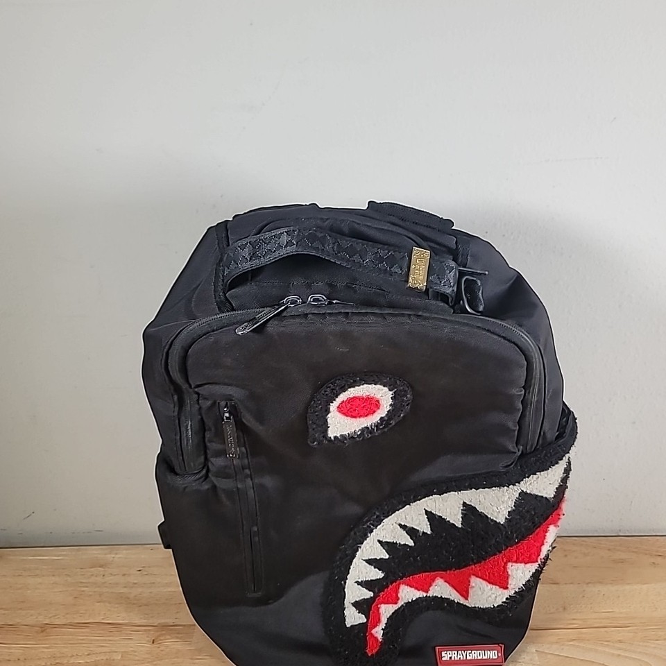 SPRAYGROUND Limited Edition Torpedo Shark Black Backpack Bookbag | eBay