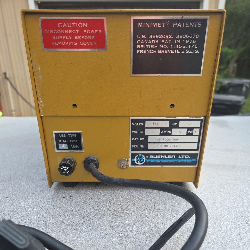 Buehler Ecomet III Gringer-Polisher 49-1650-160 | eBay