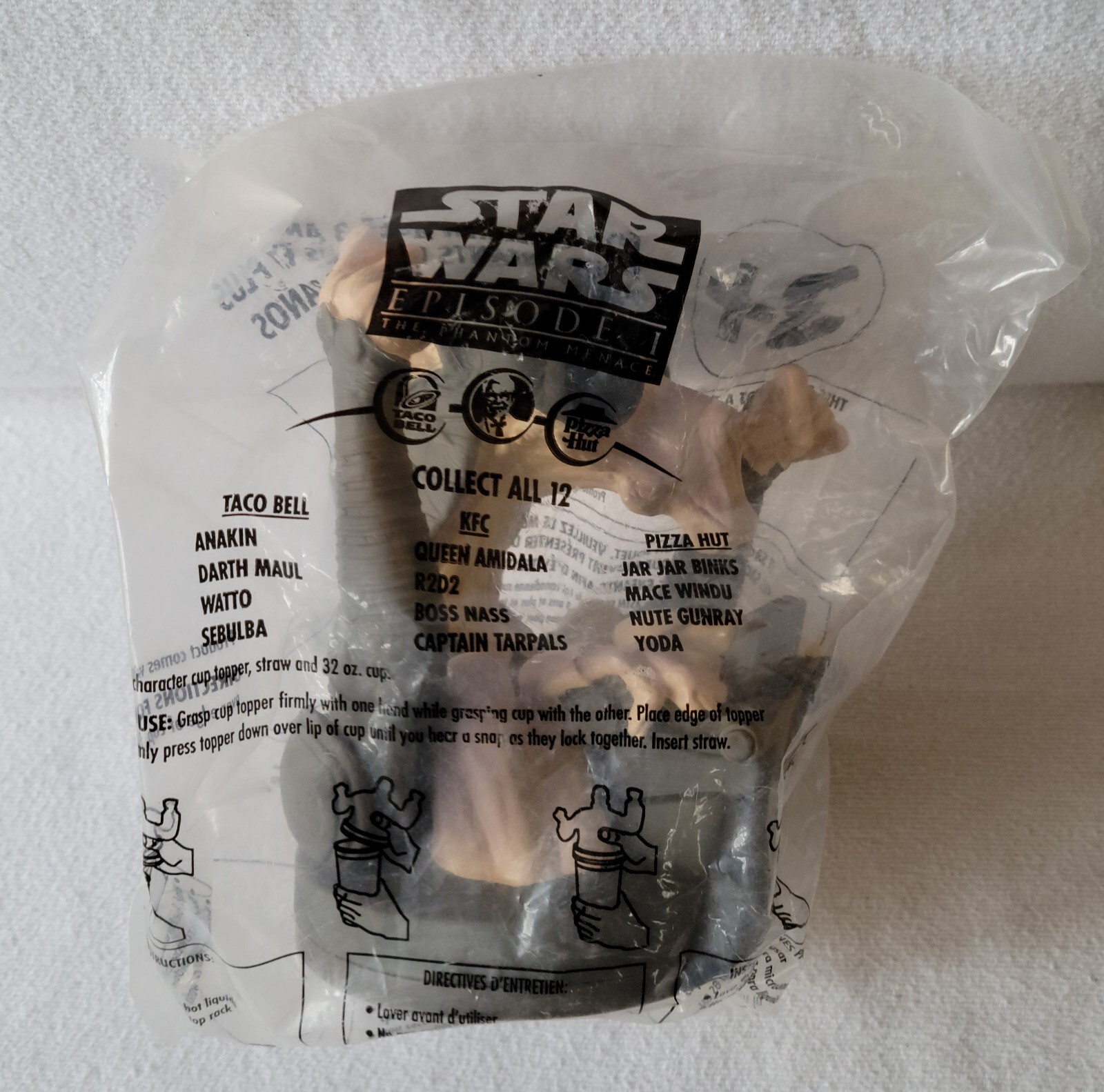Star Wars: The Phantom Menace cup topper from Taco Bell NIP SEBULBA | eBay