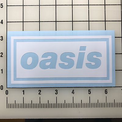 Oasis Logo 6" Wide White Vinyl Decal Sticker - BOGO | eBay