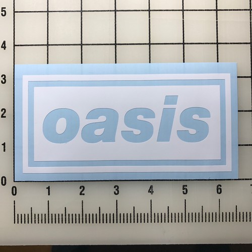 Oasis Logo 6" Wide White Vinyl Decal Sticker - BOGO | eBay