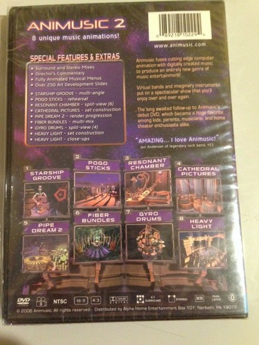 DVD Animusic 2 - A Computer Animation Video Album | eBay.de