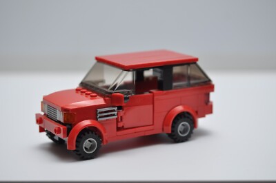 Custom Range Rover Red SUV Truck Model Built and compatible with LEGO ...