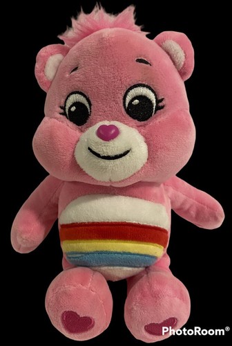 Care Bears Unlock the Magic Pink Rainbow Cheer Bear 9 “ Plush 2020 Fun ...