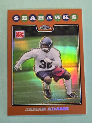 2008 Topps Chrome JAMAR ADAMS #TC275 Rookie Copper Refractor SP #/425 ...