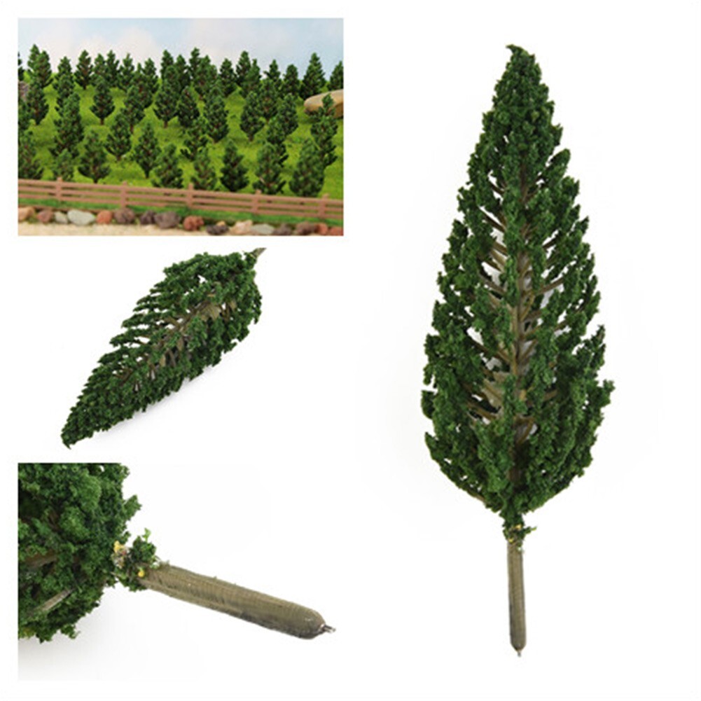 100x Model Trees 38MM Model Pine Trees N Scale, Train Railroad Landscape Layout | eBay