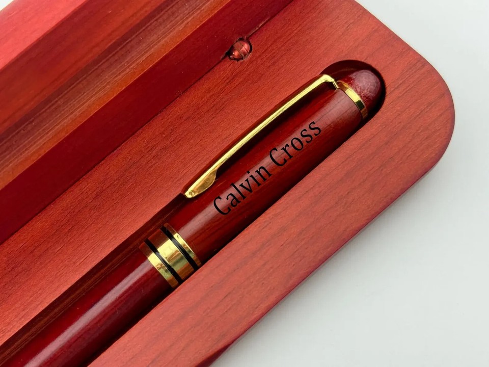 Personalized Bamboo Wood Pen, Custom Engraved Executive Pen, Christmas ...