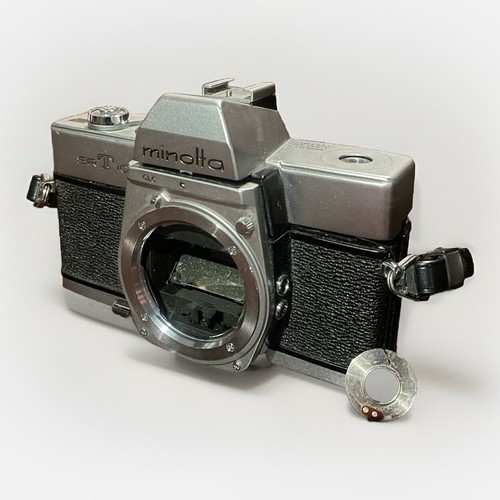 Minolta SRT-100 35mm SLR Film Camera Silver Body - For Parts or Repair ...