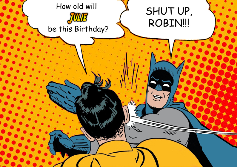 Batman And Robin Birthday Card