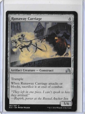 MTG Runaway Carriage Shadows over Innistrad (SOI) Uncommon #261/297 ...