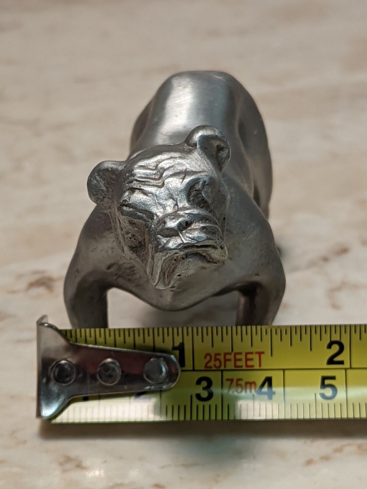 Vintage Mack the English Bulldog Gm Institute Pewter Bronze Paperweight ...