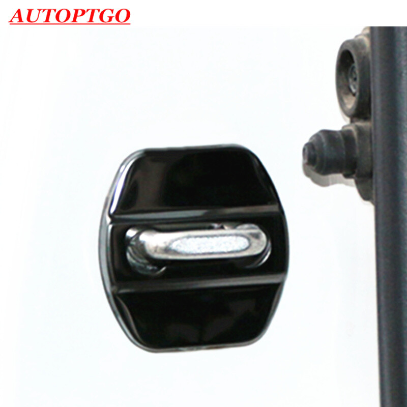 W/LOGO Black Car Door Lock Protective Cover Cap For Most of Nissan X ...