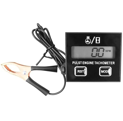 Small Engine Digital Inductive RPM Tachometer Tool Fit for Chainsaw ...