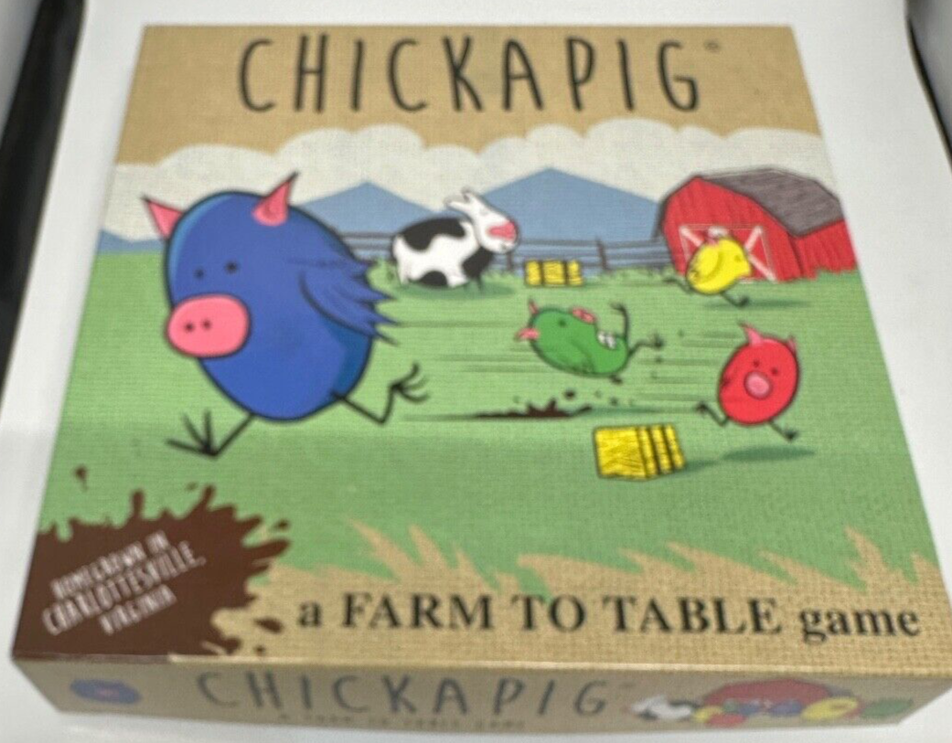 CHICKAPIG Board Game - A Farm to Table Game Ages 8+ 2 to 4 Players 100% ...