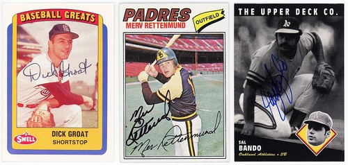 -BASEBALL LEGENDS- DECEASED Signed/Autograph/Auto Vintage Baseball Card ...