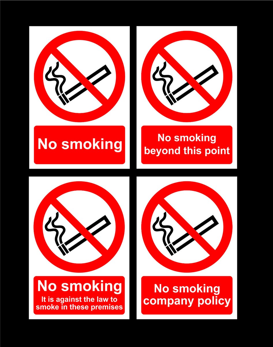 A4 No Smoking Signs To Print Warning CCTV In Operation Sign (A4) | SSP