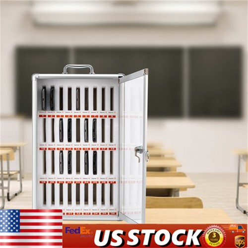 36 Slots Cell Phones Storage Cabinet Aluminum Alloy Pocket Chart Cell ...