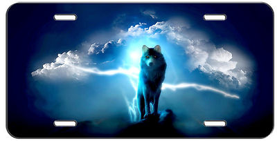 CUSTOM LICENSE PLATE MIDNIGHT WOLF AUTO TAG | eBay
