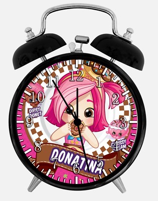 Shopkins Donatina Alarm Desk Clock 3.75" Home or Office Decor E495 Nice ...