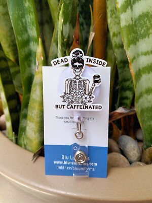 Dead Inside Badge Reel Holder/ ID / Clip | eBay