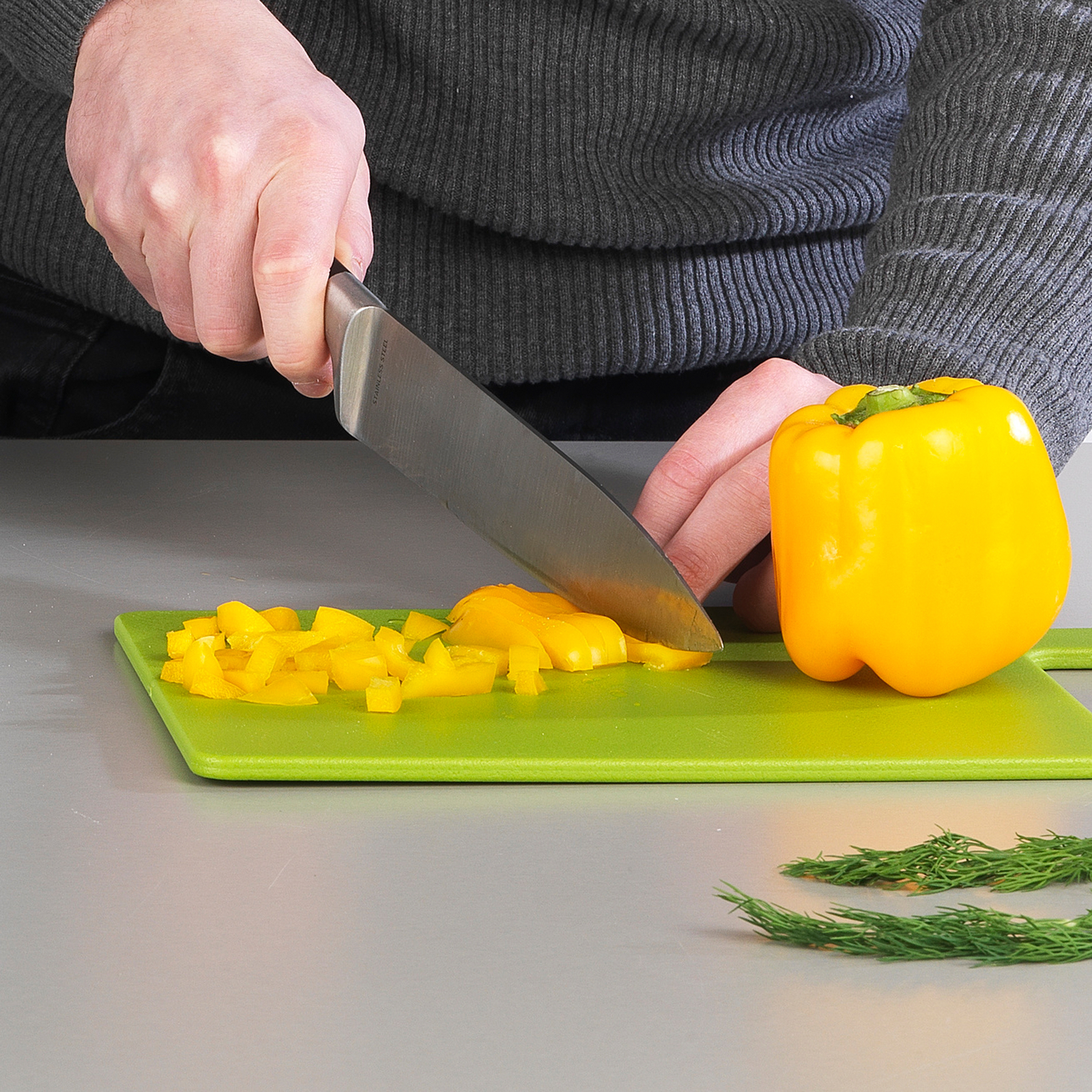 Salter Chopping Board Set & Stand Multi-Coloured Preventing Cross ...