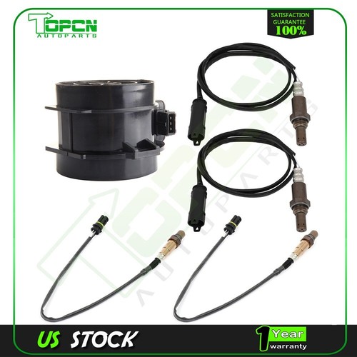 For BMW 330Ci 530i X5 3.0L 4pcs Oxygen o2 02 Sensor + Mass Airflow MAF ...