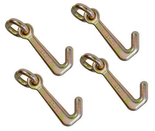 4 Pack G70 Heavy Duty Towing Mini J Hook for Car Hauler Wrecker Towing ...
