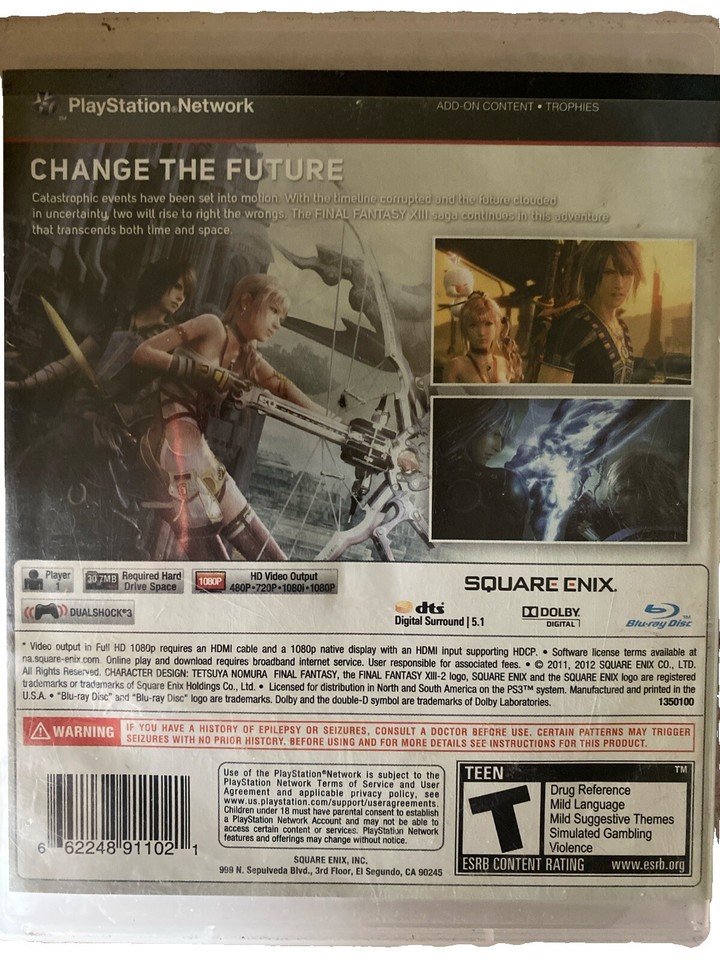 Final Fantasy XIII-2-PS3 | eBay