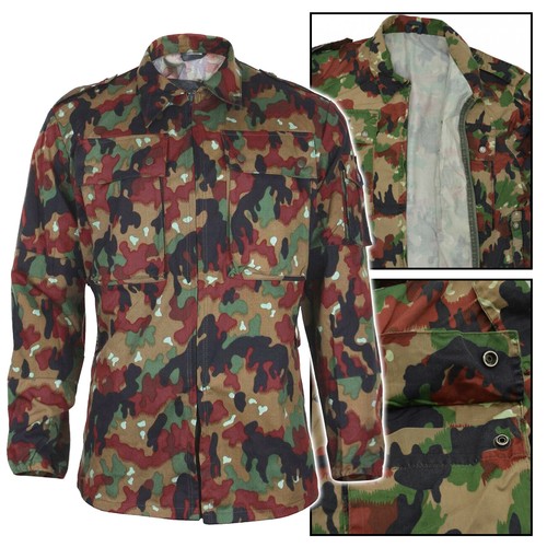 Jacket M83 TASS 57 Original Swiss Army Field Alpentarn Camo Shirt ...