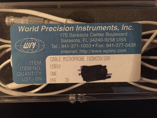 WPI World Precision Instruments Cable Microprobe ISONO 030/200 NEW ...
