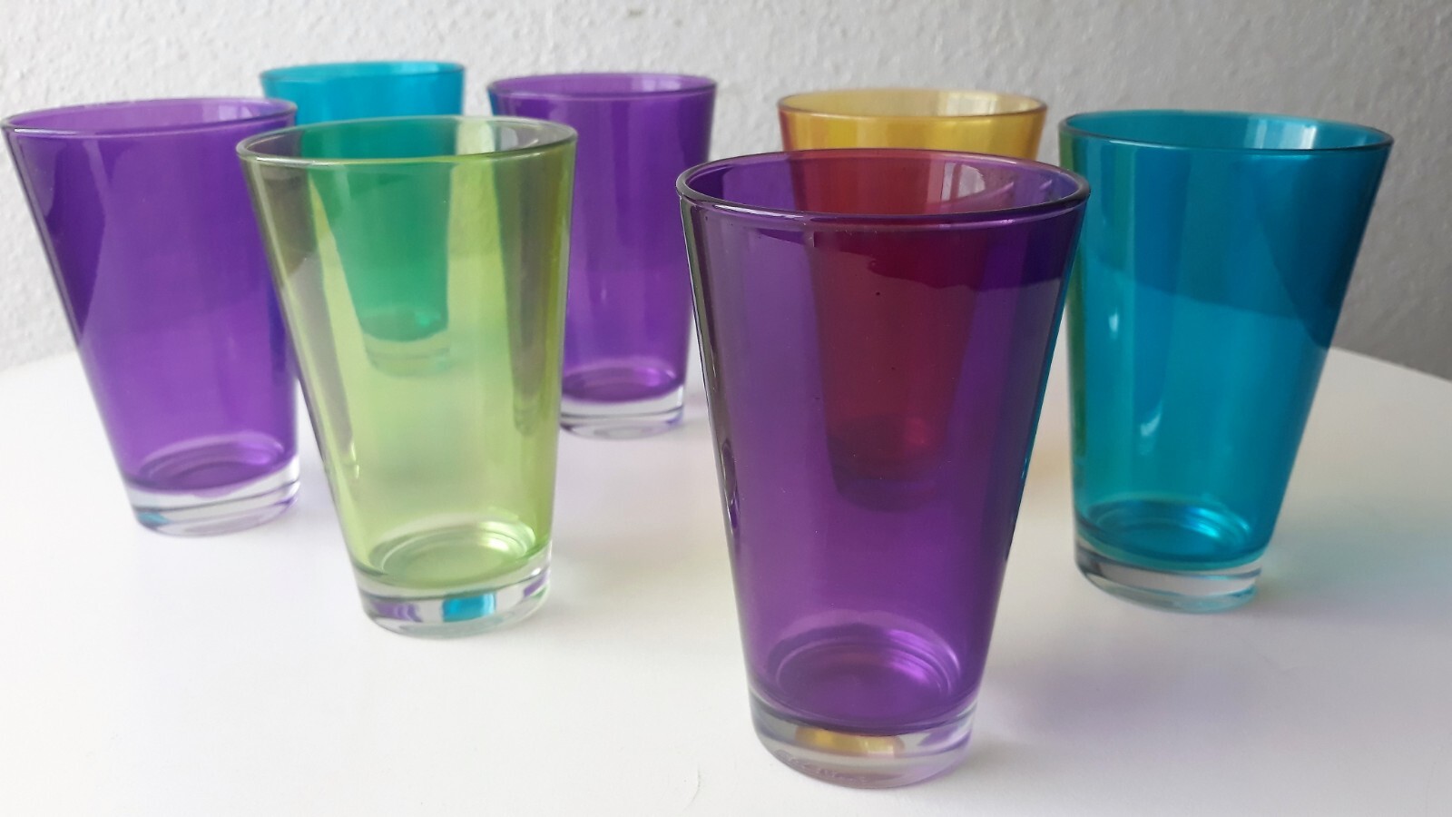 90er ITALY "CERVE" Cocktail Gläser 7er Set CERVE Glas Vintage 90s | eBay.de